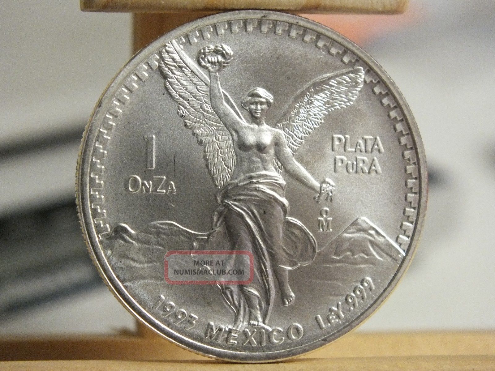 Mexico 1993 Libertad Coin 999 Silver Plata Pura Onza 1 Oz Troy Sh07 Mexico 1993 Libertad Coin 999 Silver Plata Pura Onza 1 Oz Troy Sh07