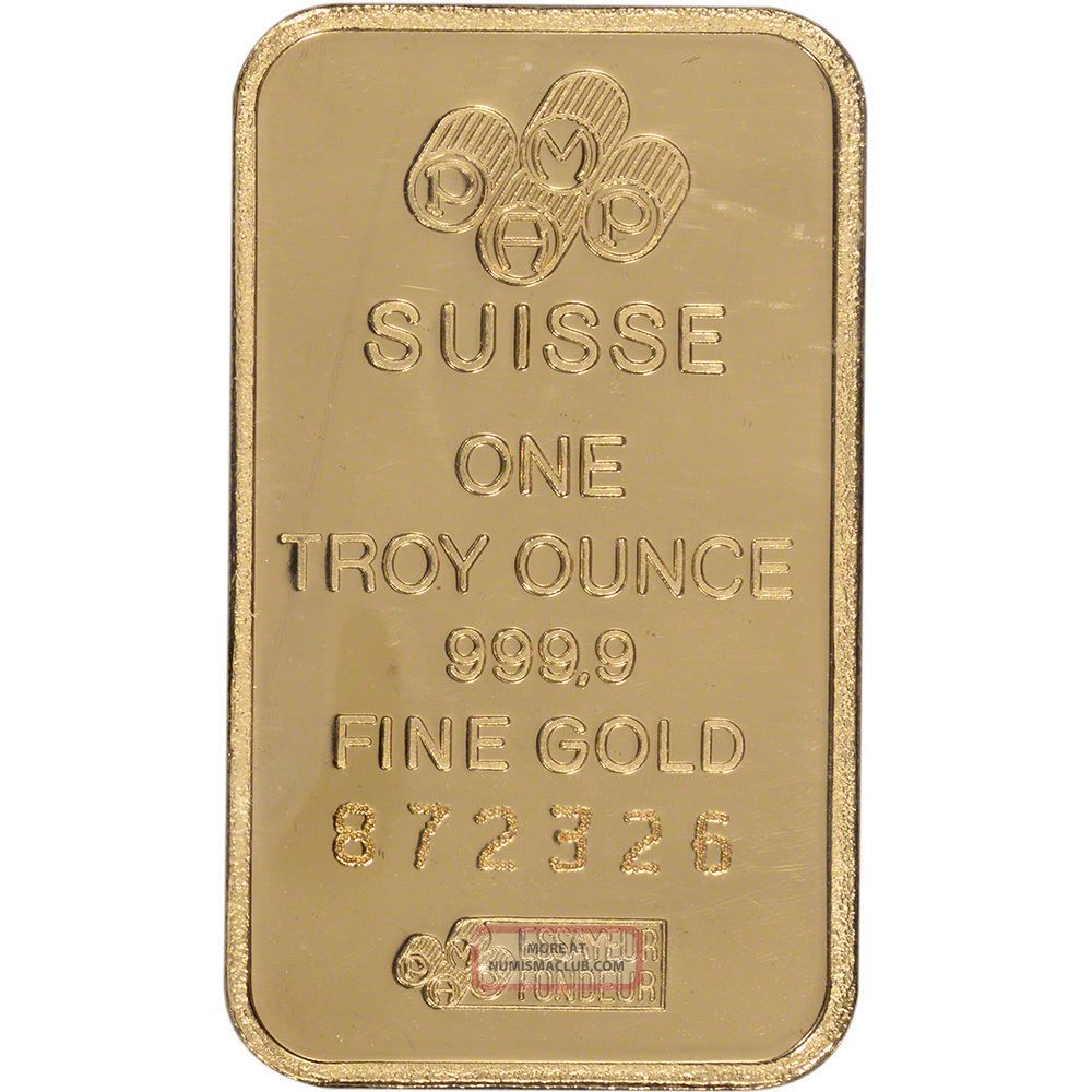 1 Oz Gold Bar Pamp Suisse 999 9 Fine In Assay 1 Oz Gold Bar Pamp Suisse 999 9 Fine In Assay