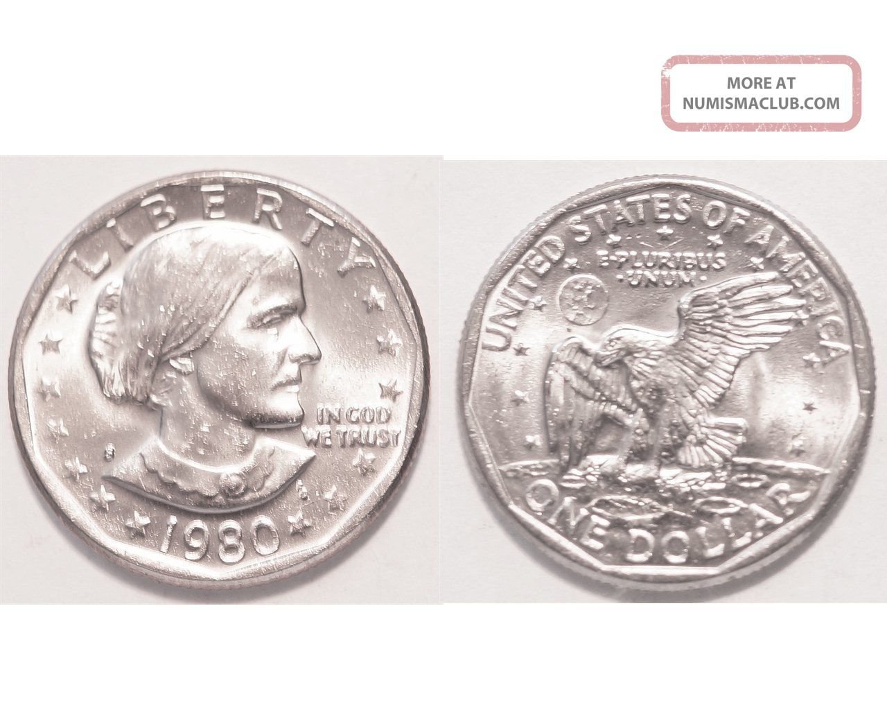 1980 S 1 Susan B Anthony Dollar Us Coin 1980 S 1 Susan B Anthony Dollar Us Coin