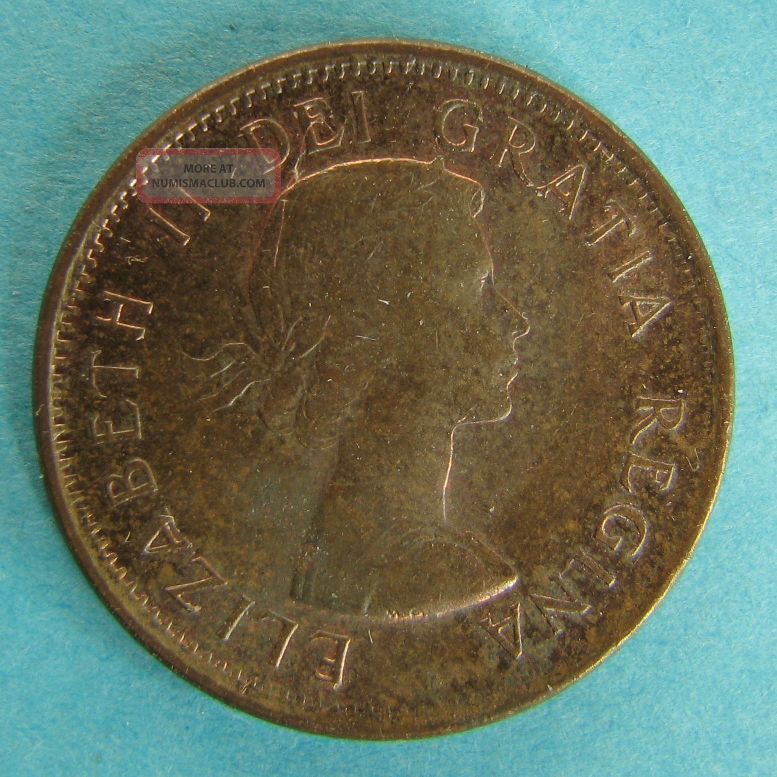 Canada One Cent 1962 Penny Missing Denticles Near Regina Error Canada One Cent 1962 Penny Missing Denticles Near Regina Error