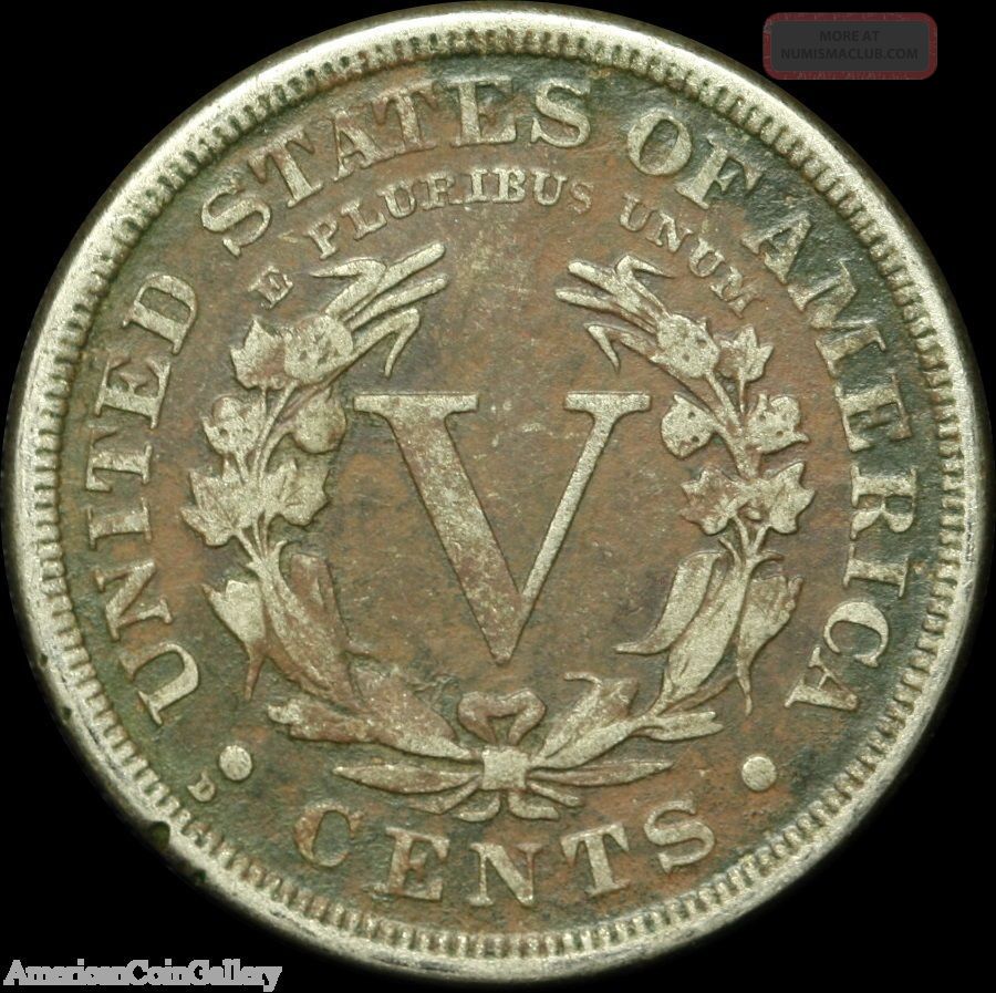 1912 D Liberty V Nickel 5c Vf xf Rare Us Coin Collectible C7 1912 D Liberty V Nickel 5c Vf xf Rare Us Coin Collectible C7
