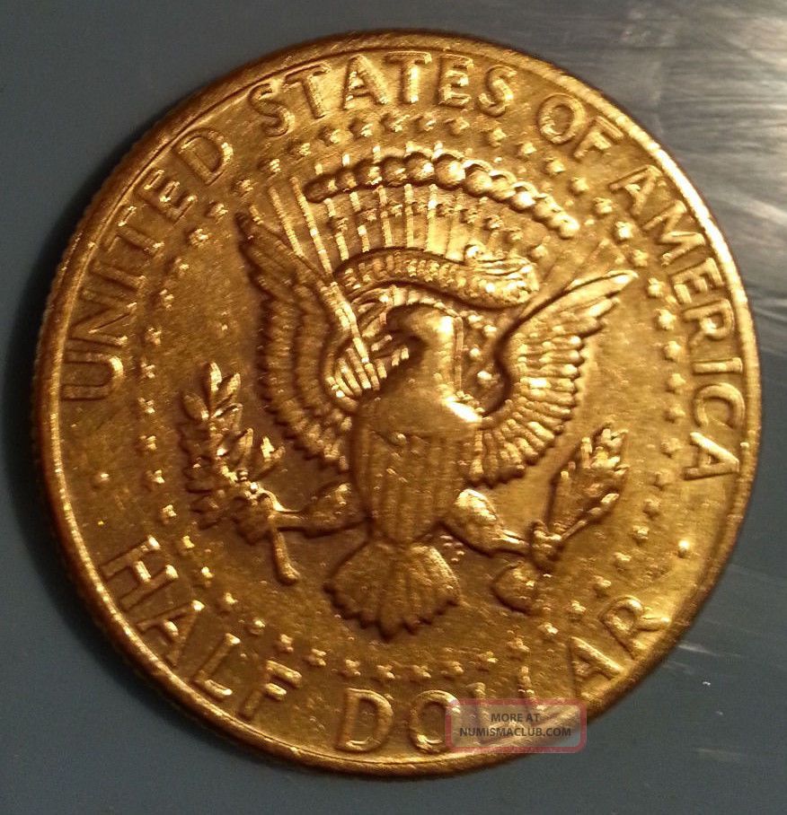 1972 Gold Plated John F Kennedy Us Half Dollar 1972 Gold Plated John F Kennedy Us Half Dollar