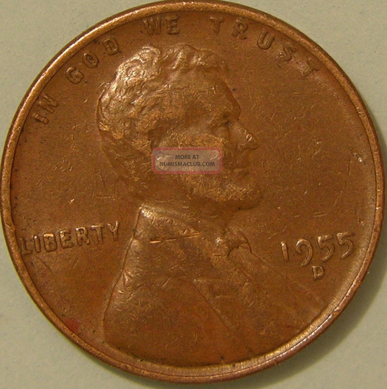 1955 D d Lincoln Wheat Penny rpm 002 Coneca Top 100 Error Coin Af 92 1955 D d Lincoln Wheat Penny rpm 002 Coneca Top 100 Error Coin Af 92