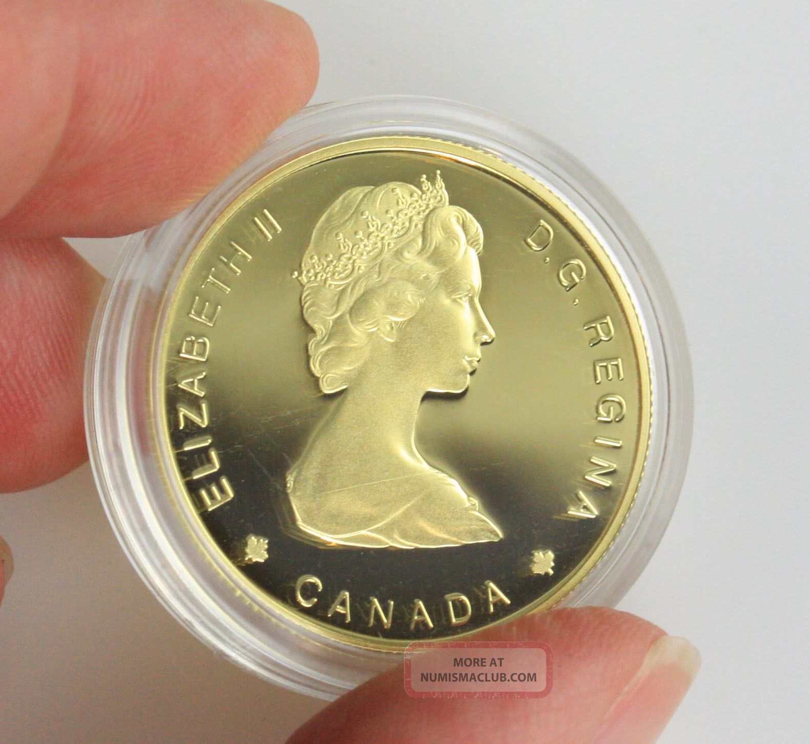 Canadian 100 Gold Coin 14k Gold Silver 1988 Whale Coin