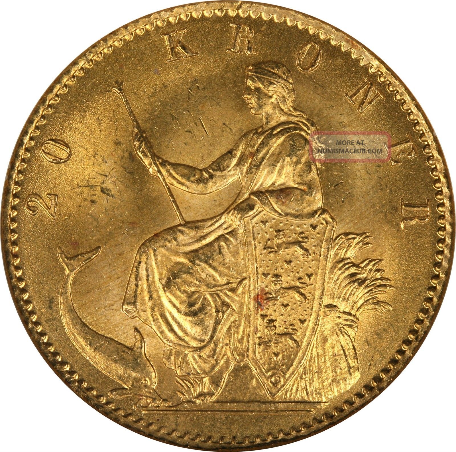 1873 Denmark Gold 20 Kroner Ngc Ms64 Old Holder Lustrous Coin 1873-denmark-gold-20-kroner-ngc-ms64-old-holder-lustrous-coin
