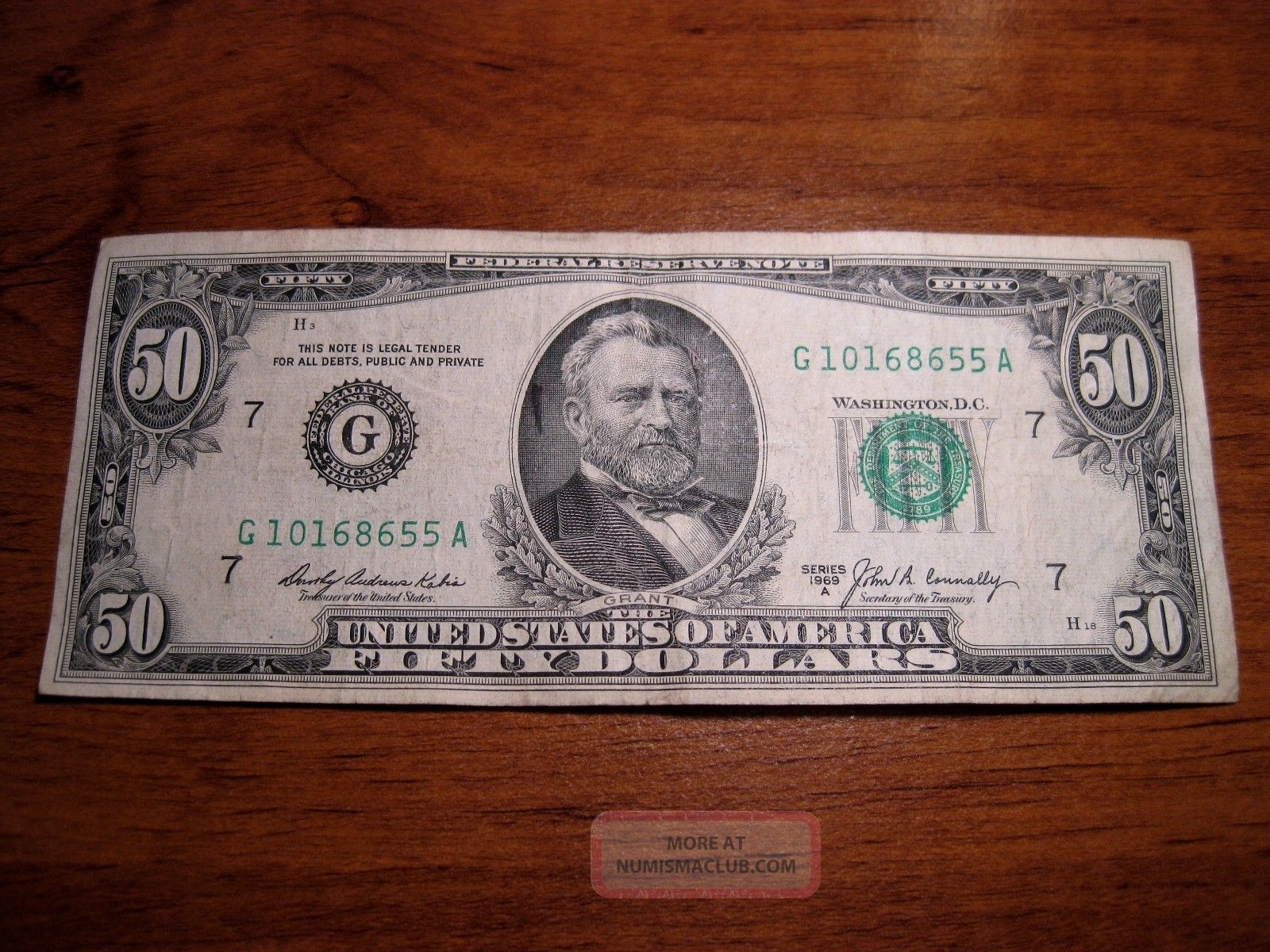 1969 50 Dollar Bill Chicago 1969 50 Dollar Bill Chicago