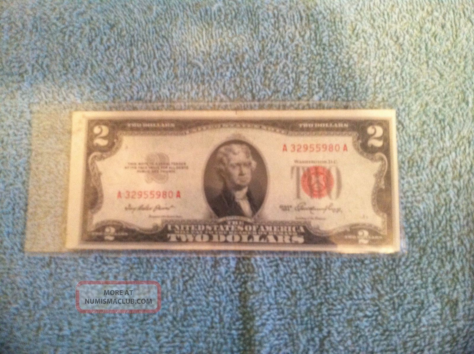 1953 Red Seal Two 2 Dollar Bill Note A32955980a Rare Old U S Currency 1953-red-seal-two-2-dollar-bill-note-a32955980a-rare-old-u-s-currency