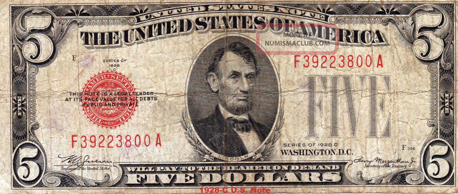 Value Of 1953 Five Dollar Bill With Blue Seal 5 Five Dollar United