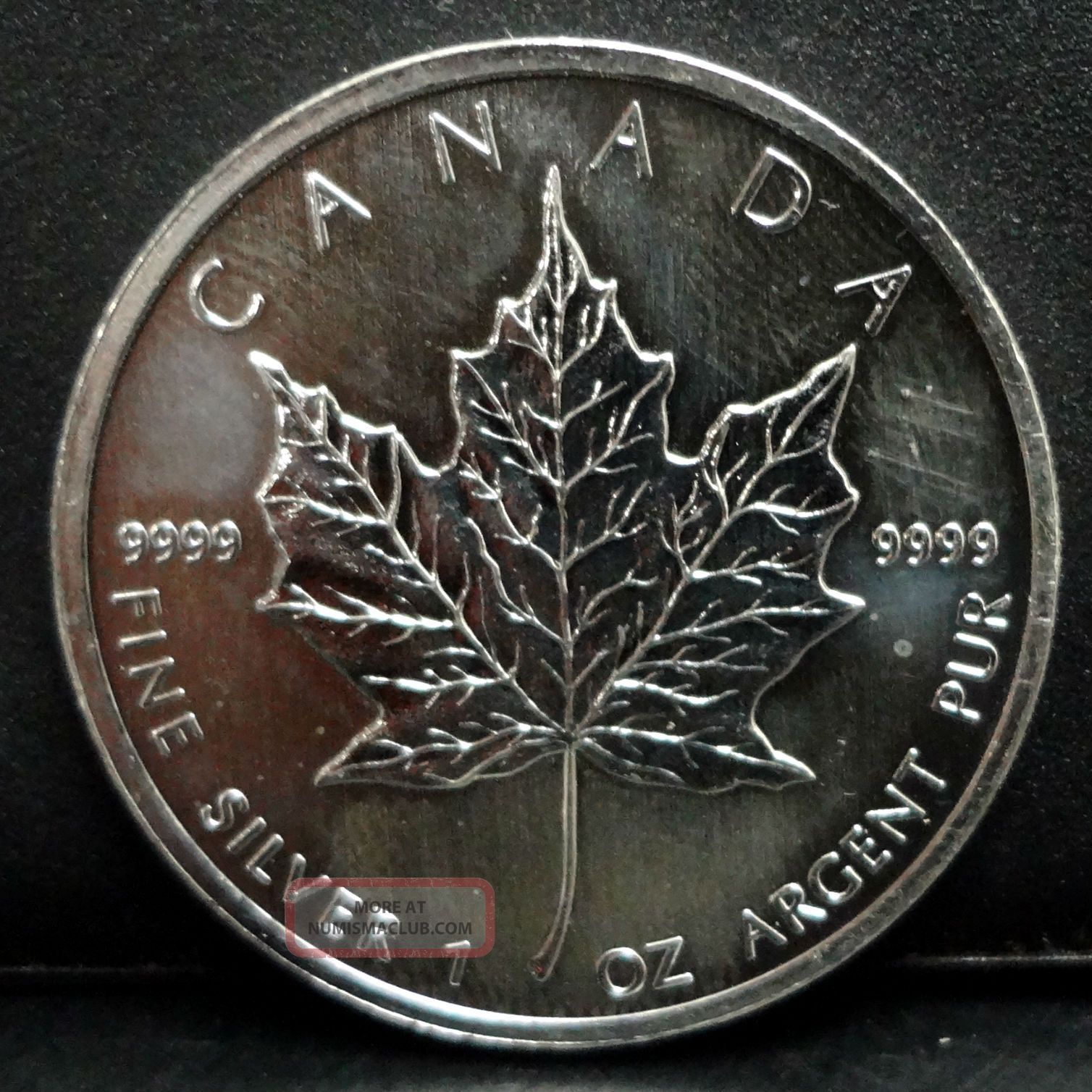 2012 Canada Maple Leaf 5 999 Fine Silver Coin