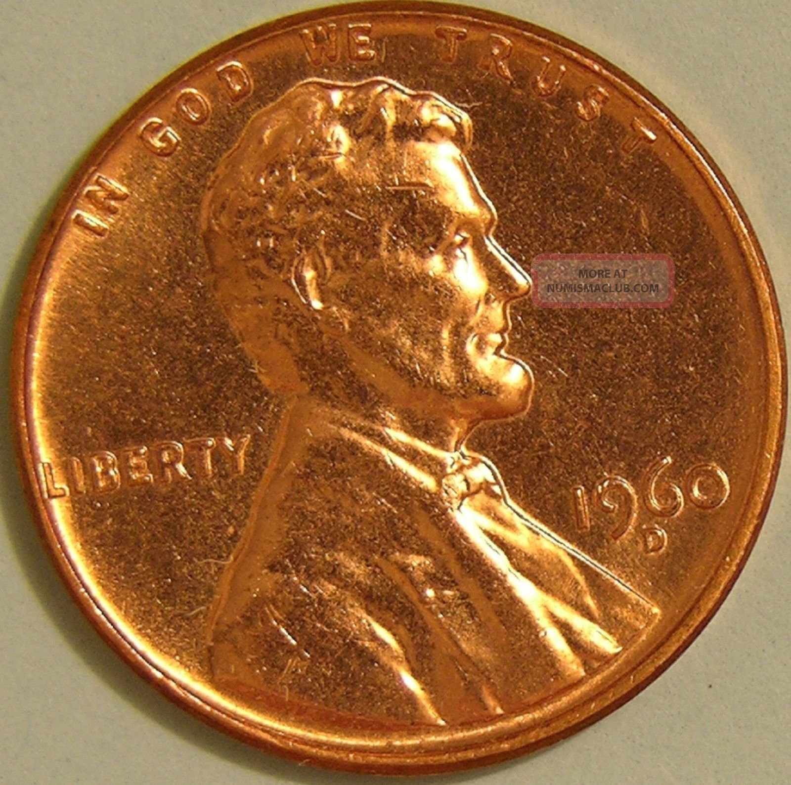 1960 D d Lincoln Memorial Penny Bu rpm 013 Error Coin Af 121