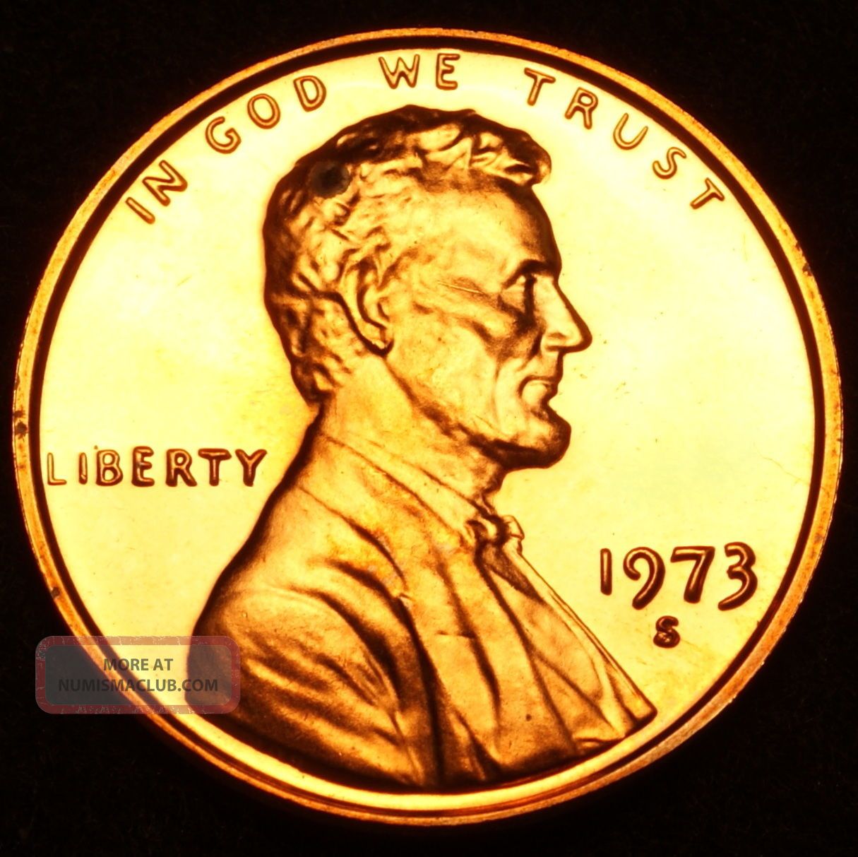 1973 S Lincoln Memorial Proof Penny