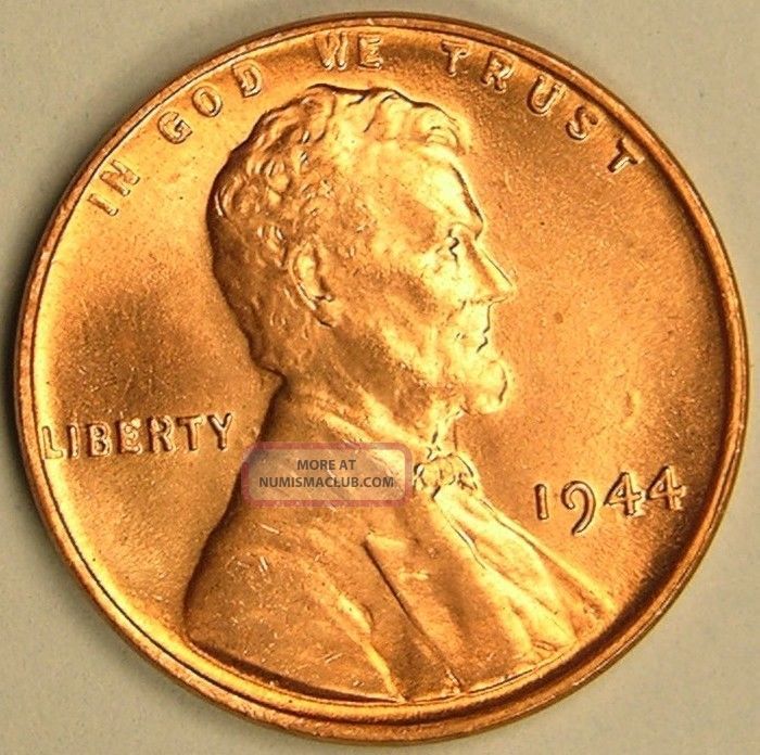 1944 P Lincoln Wheat Penny, Bu 66 1944 P Lincoln Wheat Penny, Bu 66