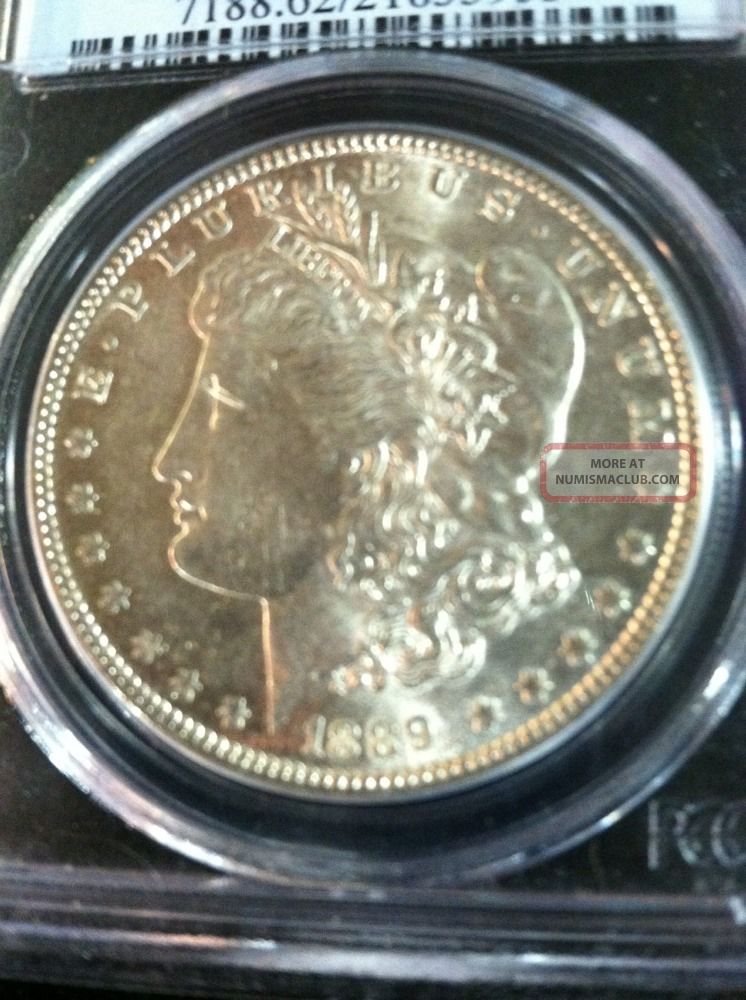 Pcgs Slab Morgan Silver Dollar Ms62