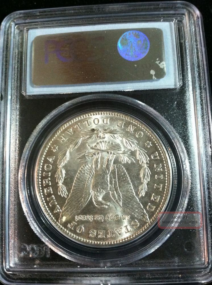 Pcgs Slab Morgan Silver Dollar Ms62