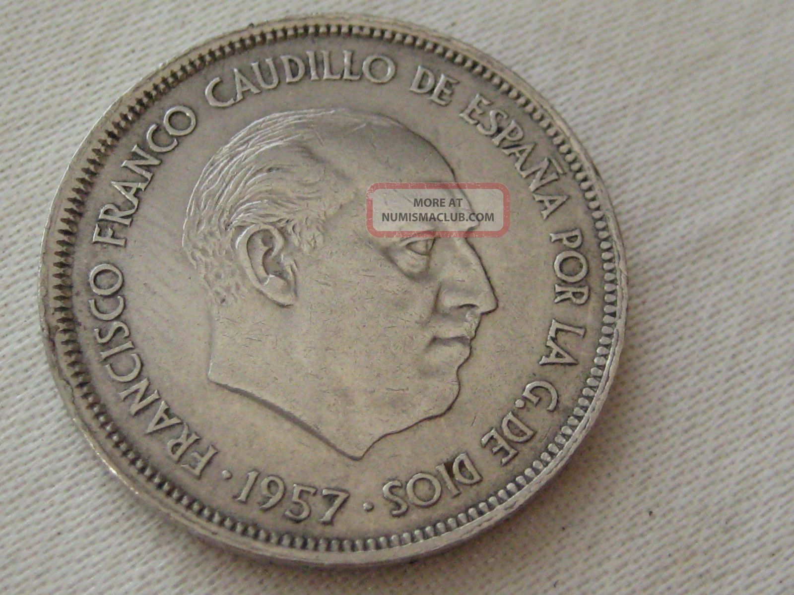 1957 1966 Spain 25 Ptas Pesetas World Coin Copper Nickel Crowned 1957 1966 Spain 25 Ptas Pesetas World Coin Copper Nickel Crowned