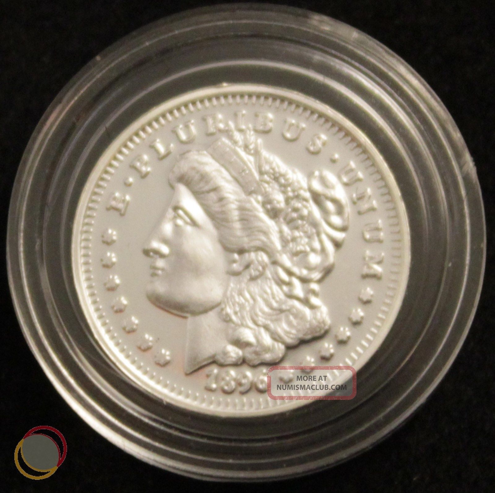 1 Gram Morgan Dollar 999 Solid Pure Silver Coin Bullion Tribute