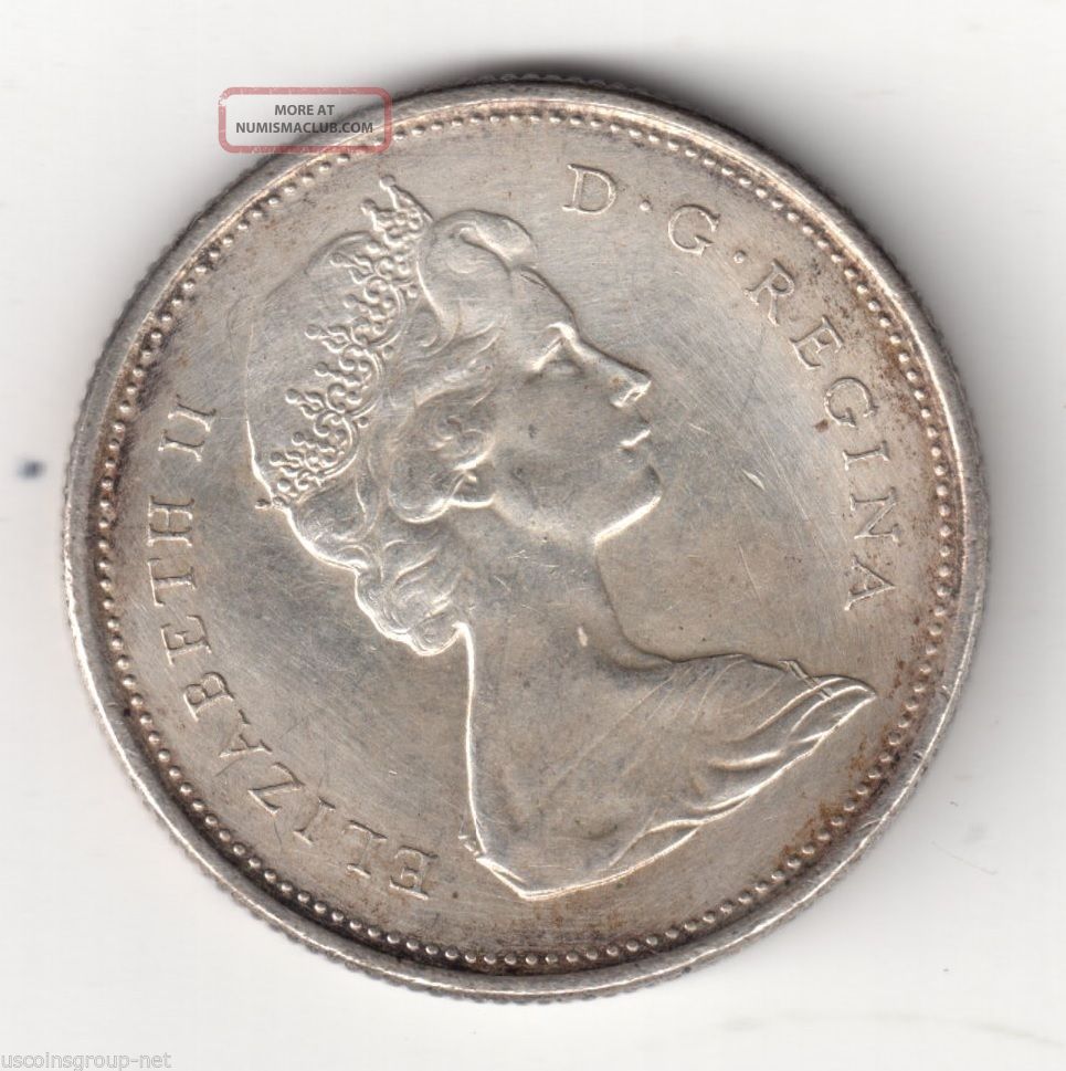 1968 25c Silver Canada 25 Cents 1968 25c Silver Canada 25 Cents