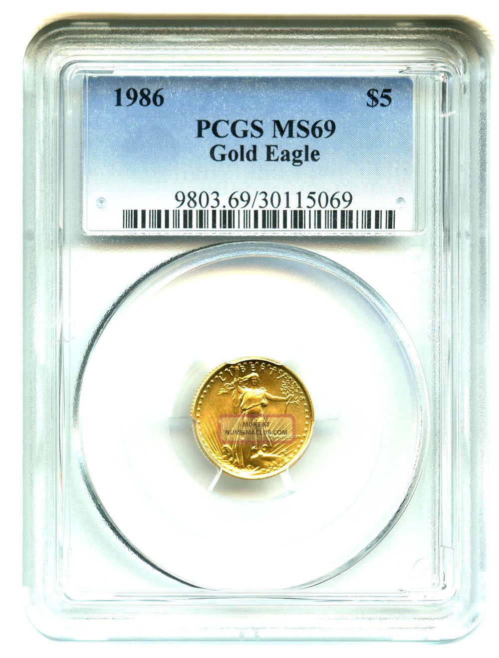 1986 Gold Eagle 5 Pcgs Ms69 American Gold Eagle Age 1986-gold-eagle-5-pcgs-ms69-american-gold-eagle-age