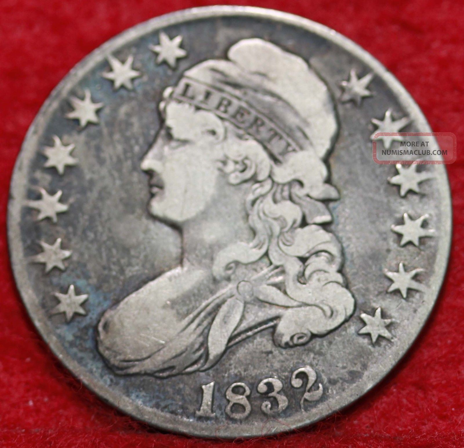 1832 Silver Bust Half Dollar S h