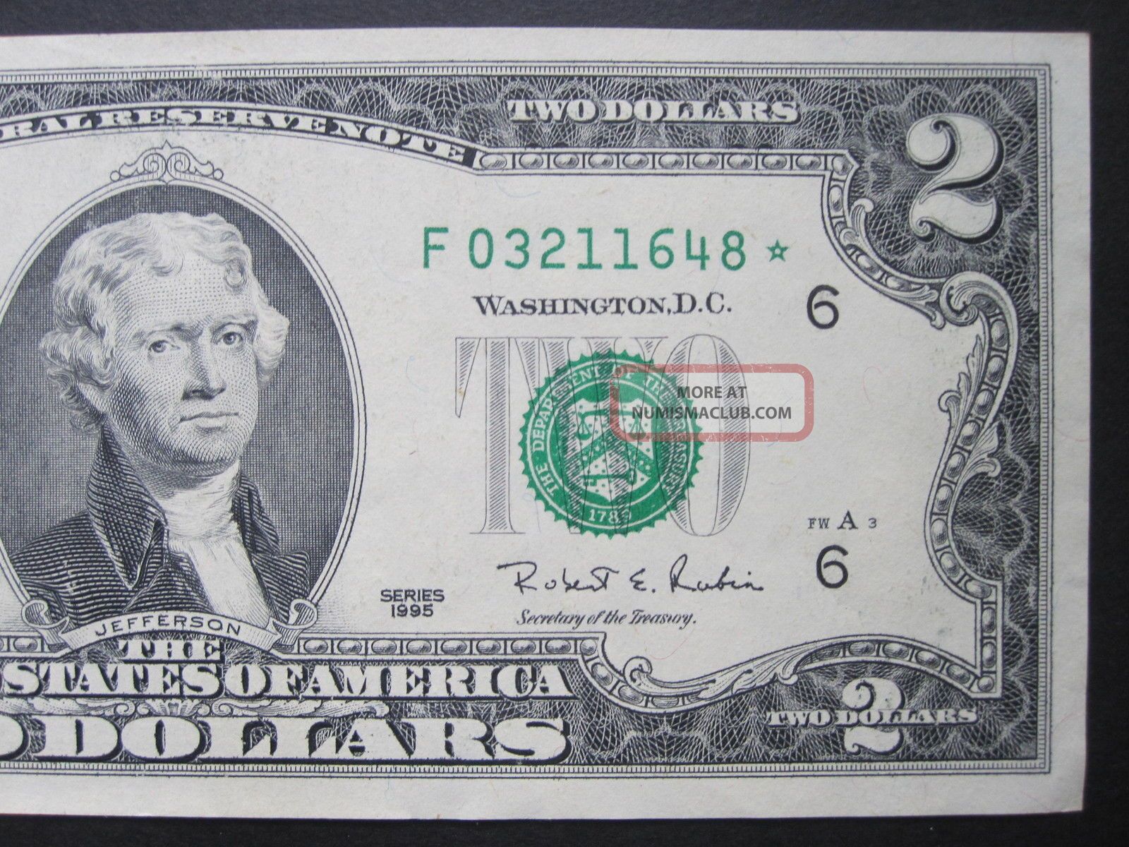 Uncirculated Star 1995 2 Star Note Bill Old Paper Collectible Money uncirculated-star-1995-2-star-note-bill-old-paper-collectible-money