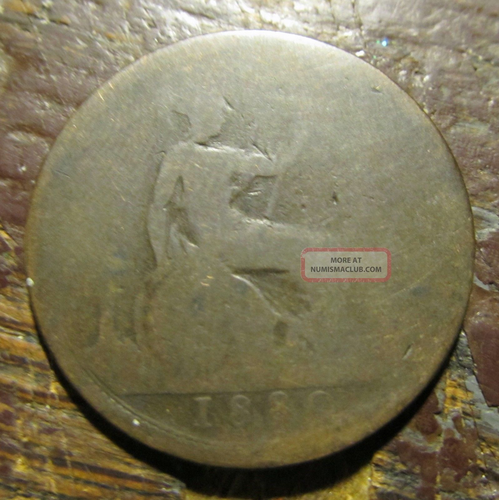 1880 Antique British Penny Victorian Historic Collectible 1880-antique-british-penny-victorian-historic-collectible