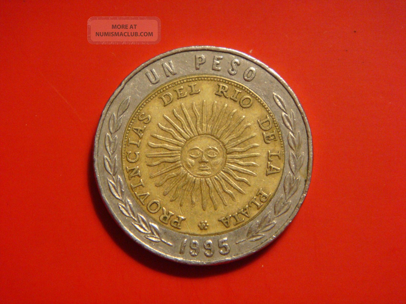 Argentina 1 Peso 1995 Coin Argentina 1 Peso 1995 Coin