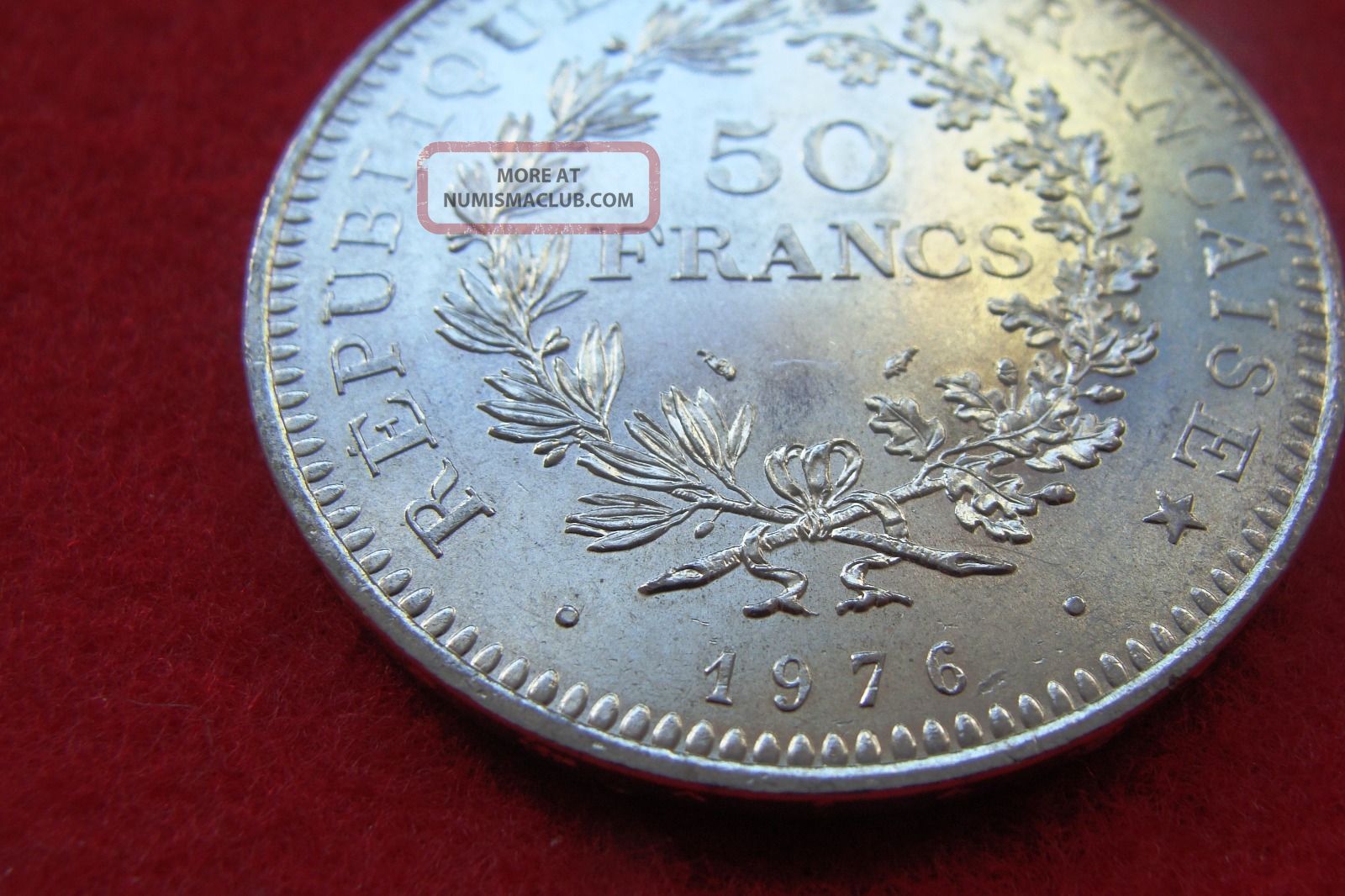 France 1976 50 Franc Silver Coin Uncirculated France 1976 50 Franc Silver Coin Uncirculated