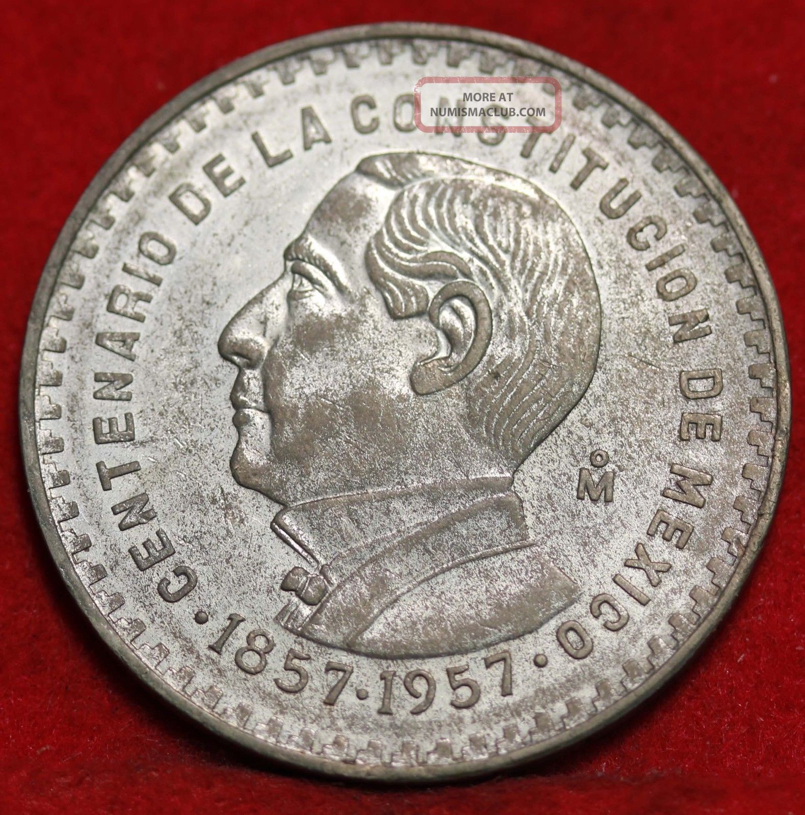 1957 Mexico Silver Un Peso Foreign Coin S h 1957 Mexico Silver Un Peso Foreign Coin S h