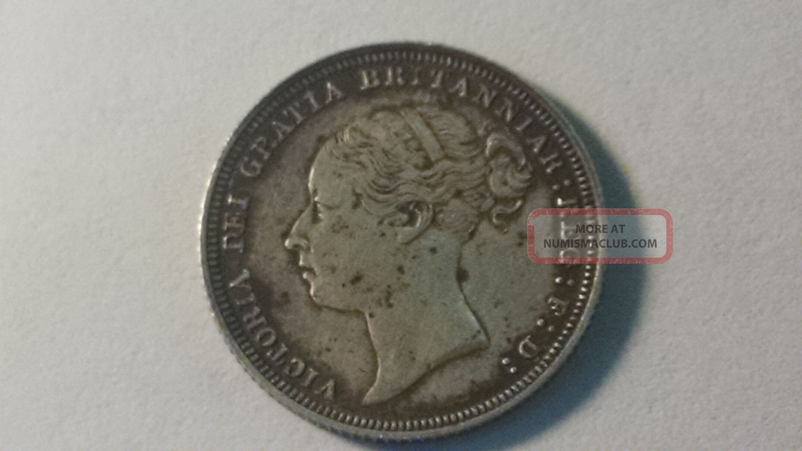 1881 Silver Queen Victoria Six Pence