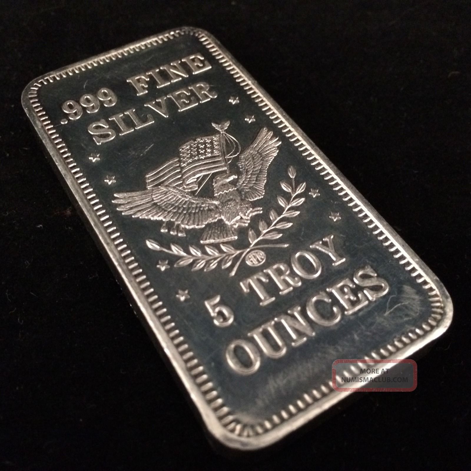 5 Troy Oz 999 Fine Silver Bar By American Pacific Usa 5 Troy Oz 999 Fine Silver Bar By American Pacific Usa