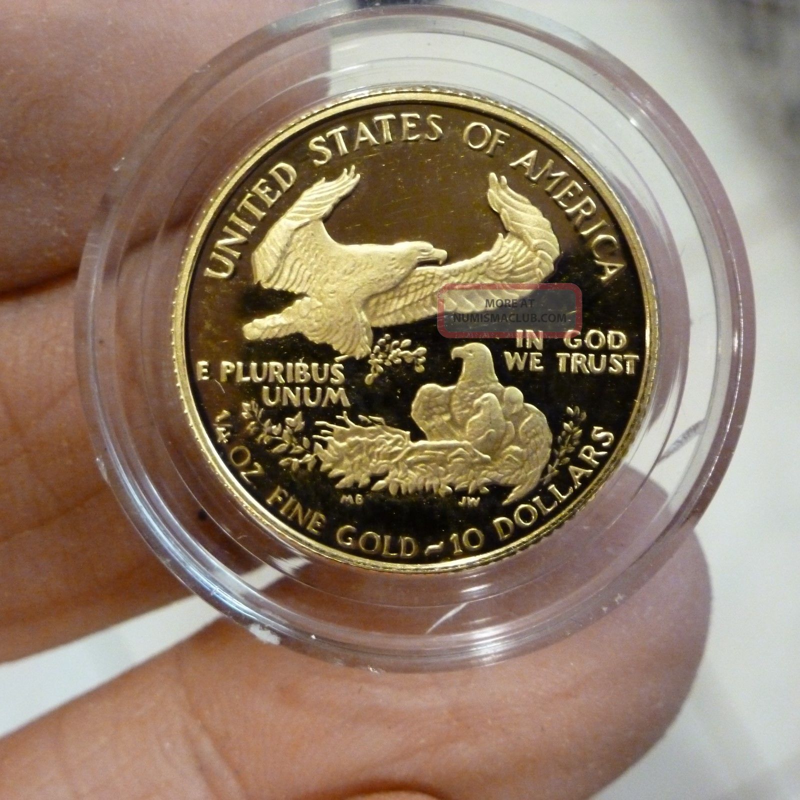 1990 25 1 4 Oz American Eagle Gold Coin Proof 1990-25-1-4-oz-american-eagle-gold-coin-proof