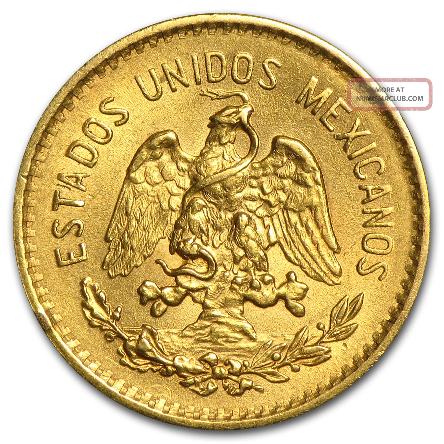 1906 Mexican 5 Pesos Gold Coin Au bu Sku 57633