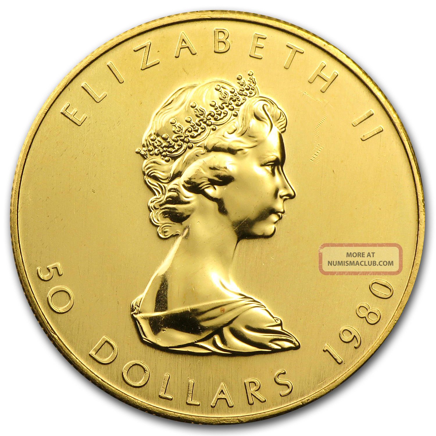 1980 1 Oz Gold Canadian Maple Leaf Coin Brilliant Uncirculated Sku