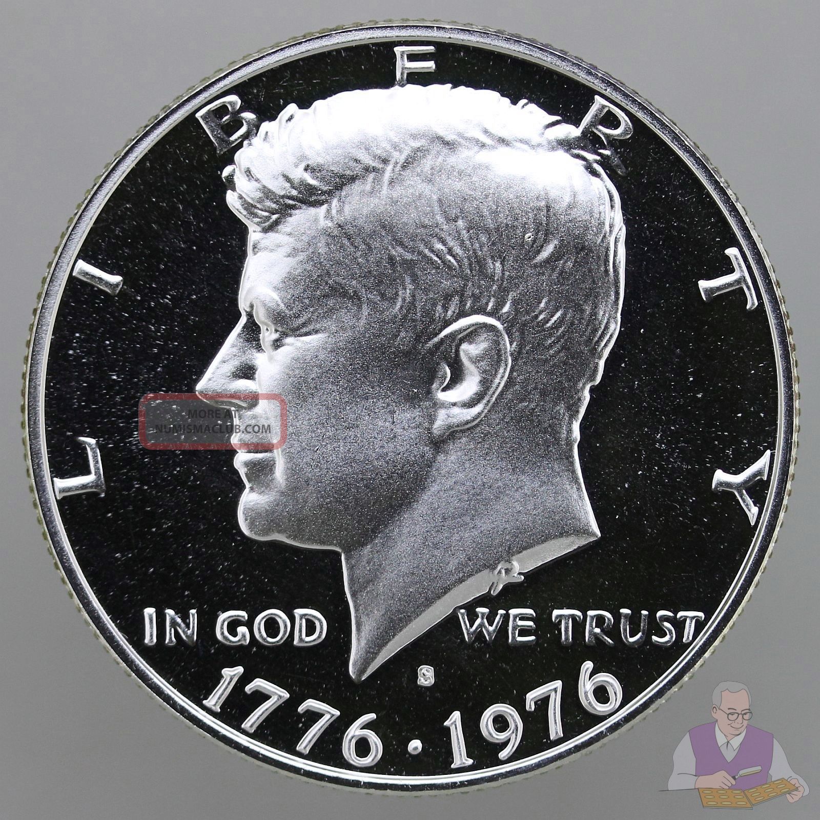 1976 S Kennedy Half Dollar Bicentennial Gem Cameo Proof 40 Silver 1976 S Kennedy Half Dollar Bicentennial Gem Cameo Proof 40 Silver