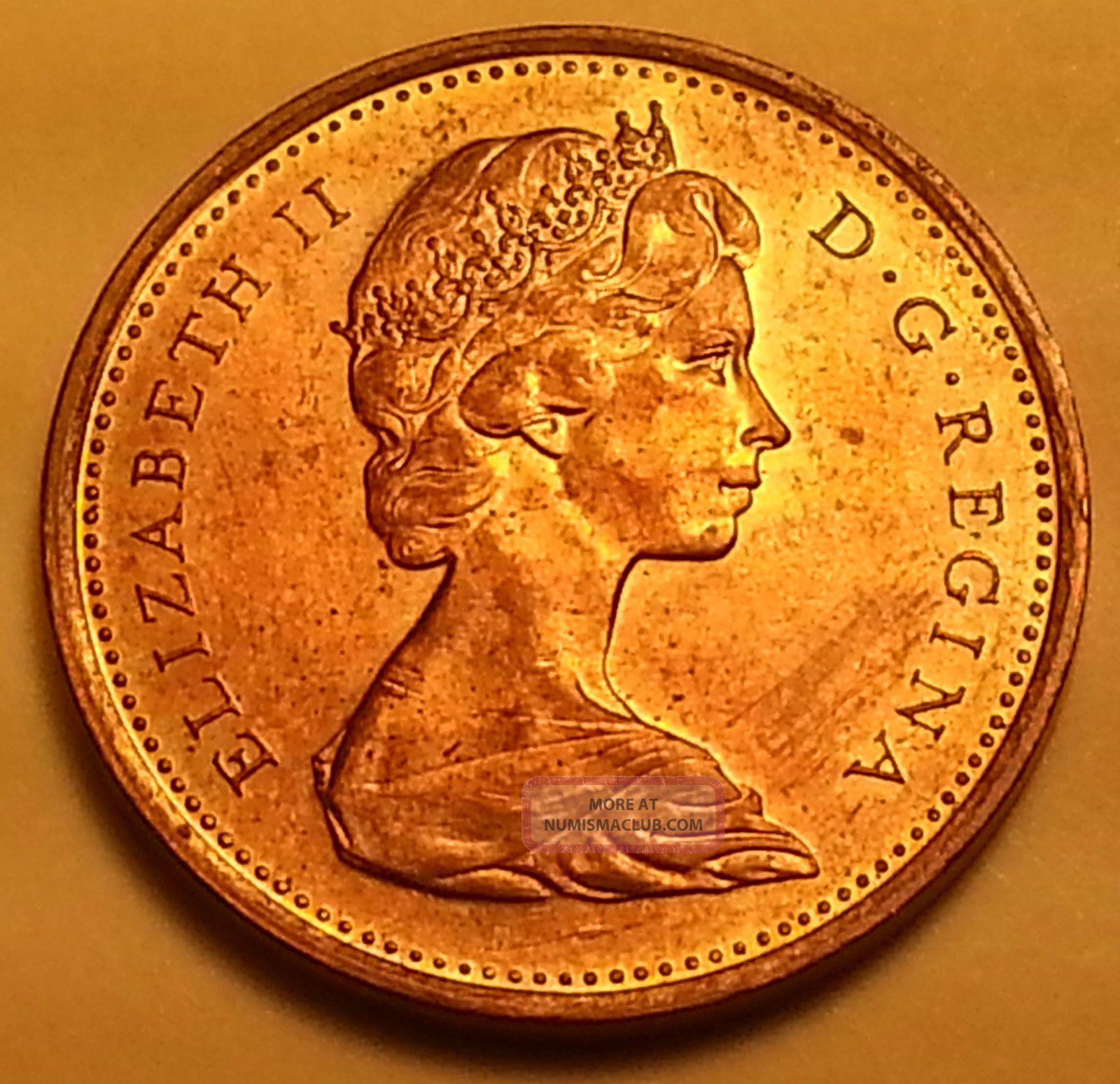 Error Coin 1969 Double Date 1969 Canada Penny S95 Rainbow Toning Beauty Error Coin 1969 Double Date 1969 Canada Penny S95 Rainbow Toning Beauty