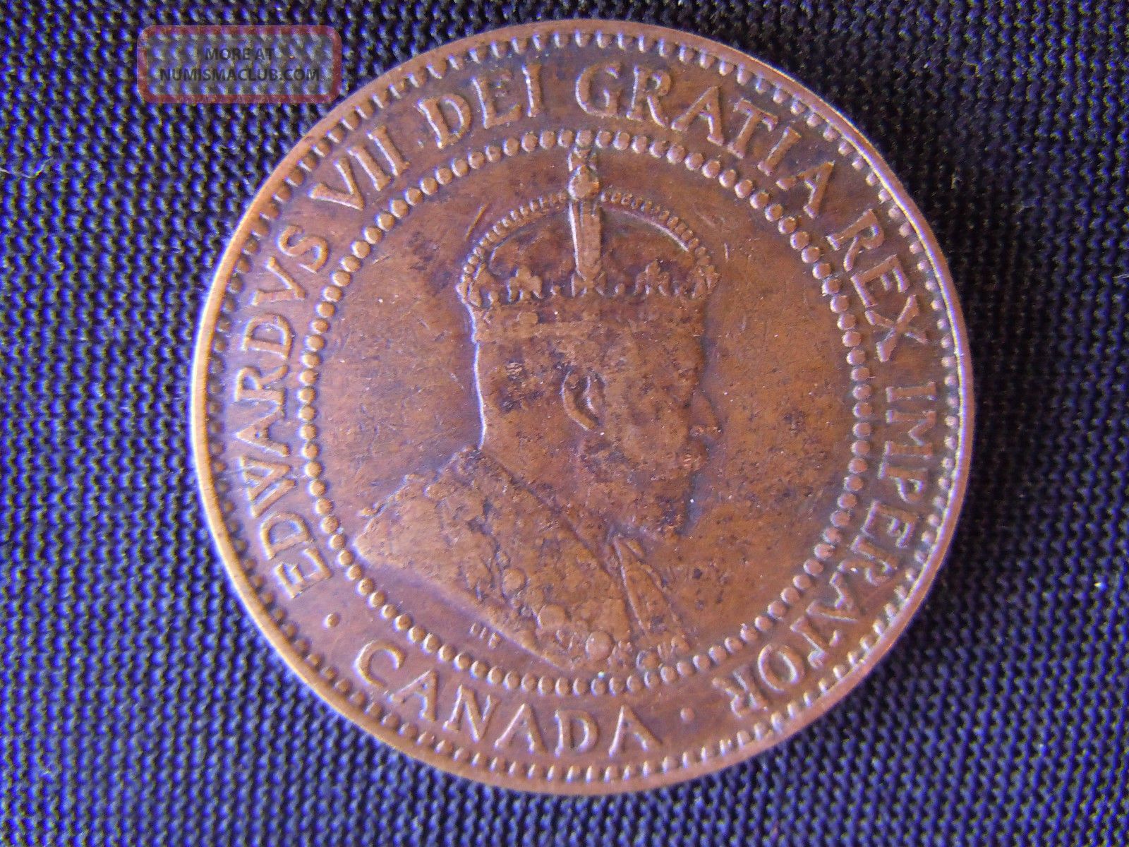 1910 Canada Large One Cent Coin Canadian Penny 39 K