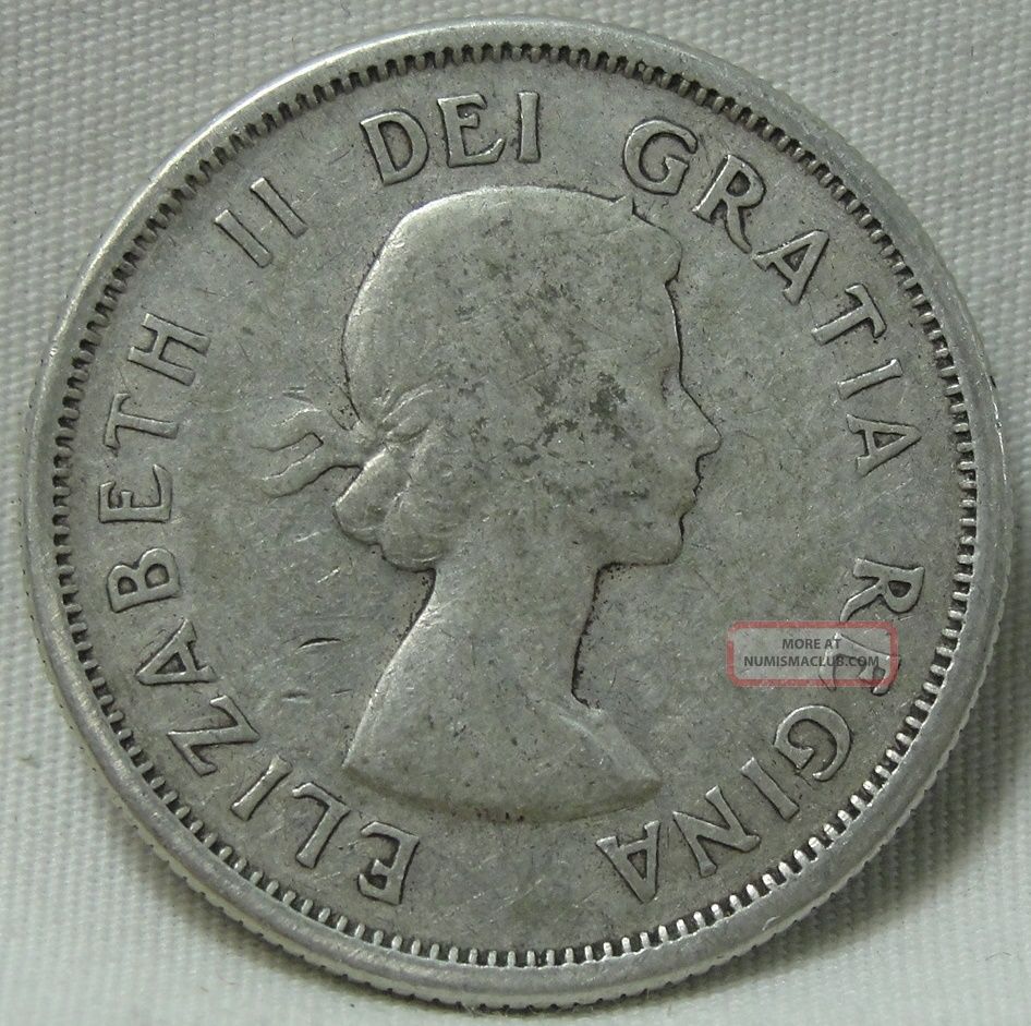 1957 25c Canada 25 Cents Quarter Elizabeth Ii 8482 1957 25c Canada 25 Cents Quarter Elizabeth Ii 8482