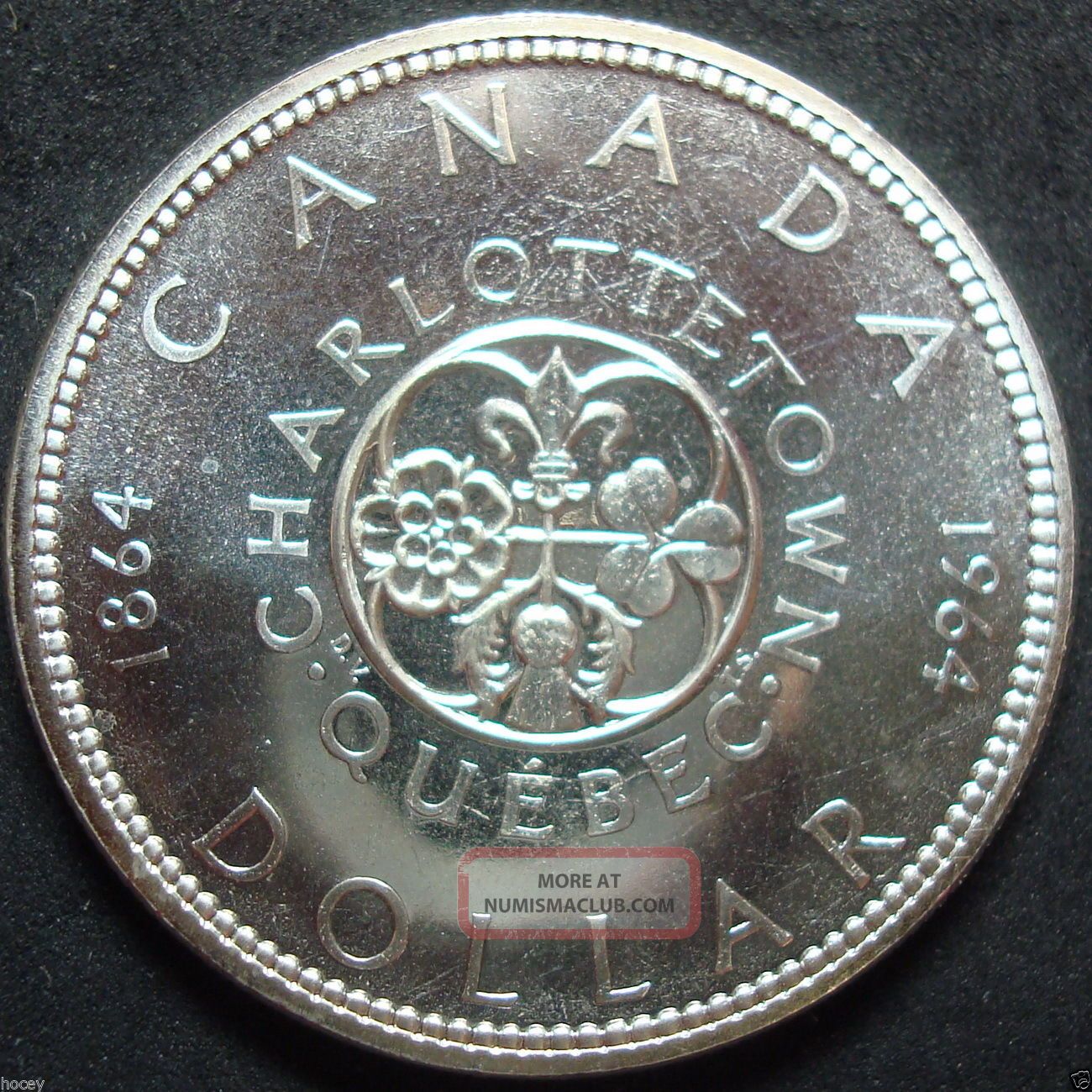 1964 Canada Proof Like Charlottetown Quebec Silver Dollar Coin 1964 Canada Proof Like Charlottetown Quebec Silver Dollar Coin