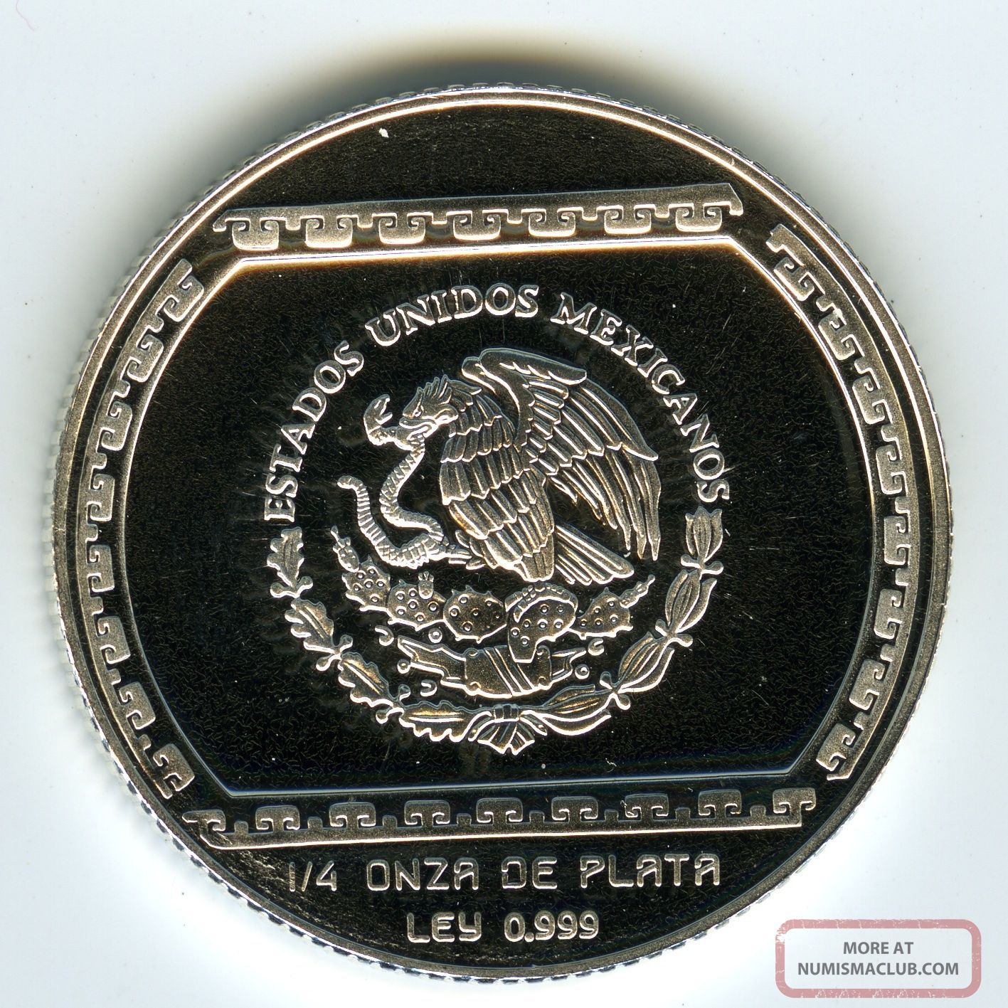 Mexico 1993 1 Nuevo Peso Silver 999 Proof Bajorrelieve De El Tajin Mexico 1993 1 Nuevo Peso Silver 999 Proof Bajorrelieve De El Tajin