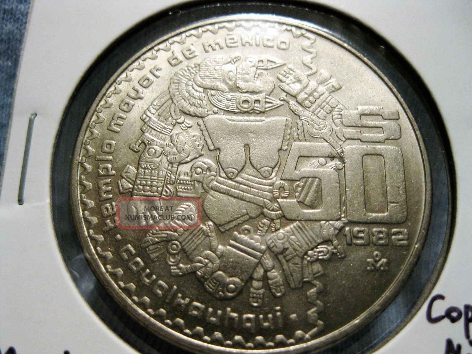 Mexico 50 Pesos 1982 Coyolxauhqui Km 490 50 Mexico 50 Pesos 1982 Coyolxauhqui Km 490 50
