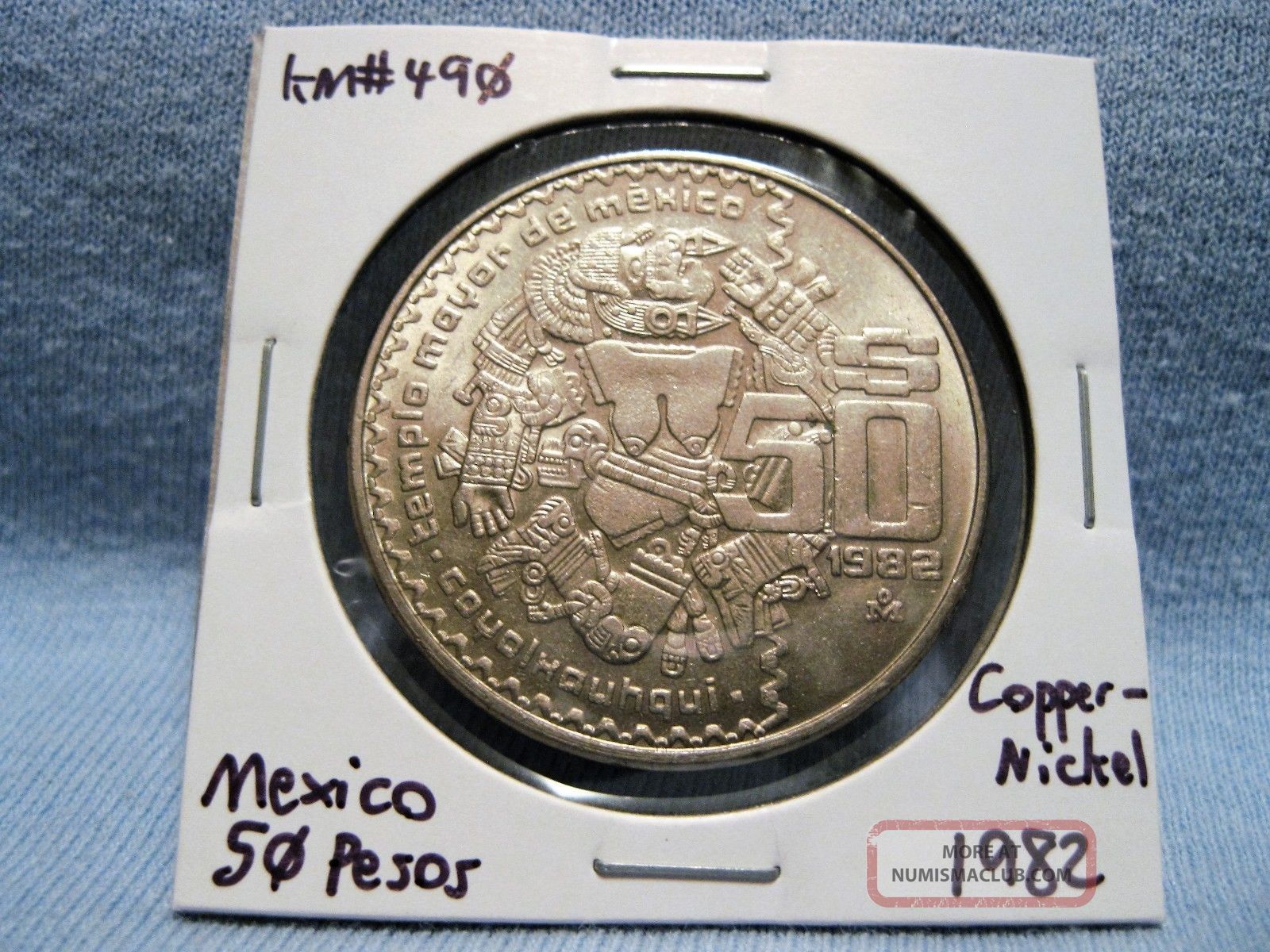 Mexico 50 Pesos 1982 Coyolxauhqui Km 490 50 Mexico 50 Pesos 1982 Coyolxauhqui Km 490 50