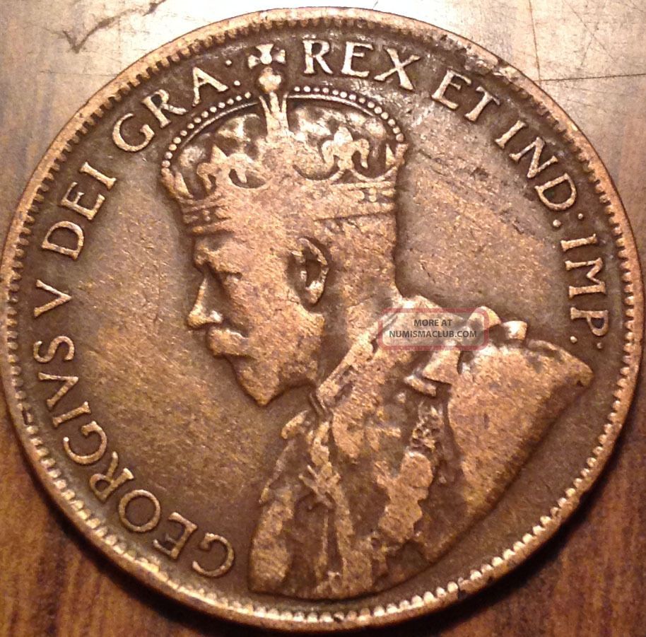 1919 Canada Large Cent King George V Very Old Penny Loook 1919 Canada Large Cent King George V Very Old Penny Loook