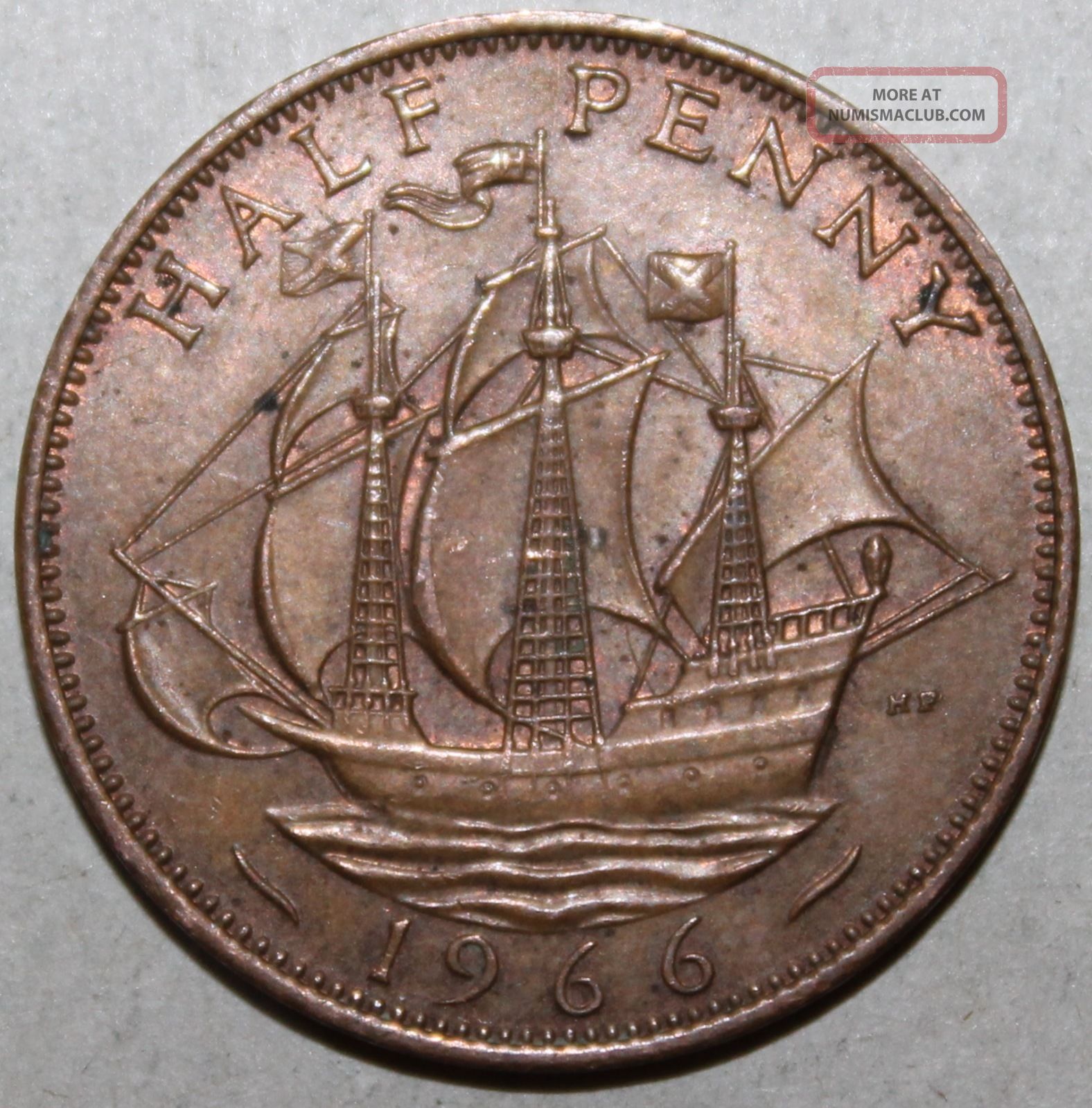 British Half Penny Coin 1966 Km 896 Elizabeth Ii United Kingdom British Half Penny Coin 1966 Km 896 Elizabeth Ii United Kingdom
