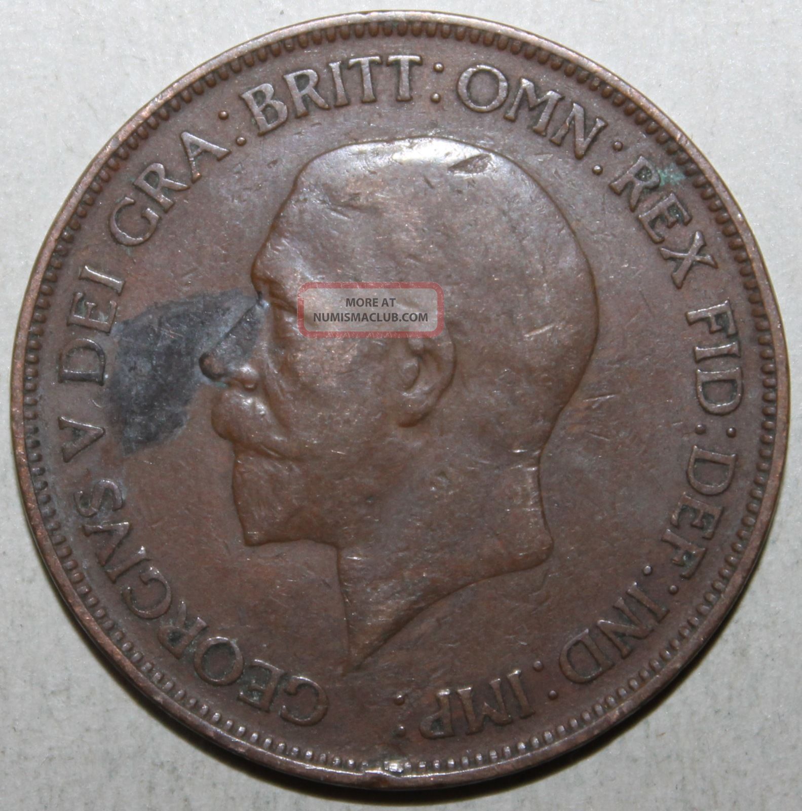 British Large Penny Coin 1930 Km 838 George V United Kingdom Uk british-large-penny-coin-1930-km-838-george-v-united-kingdom-uk