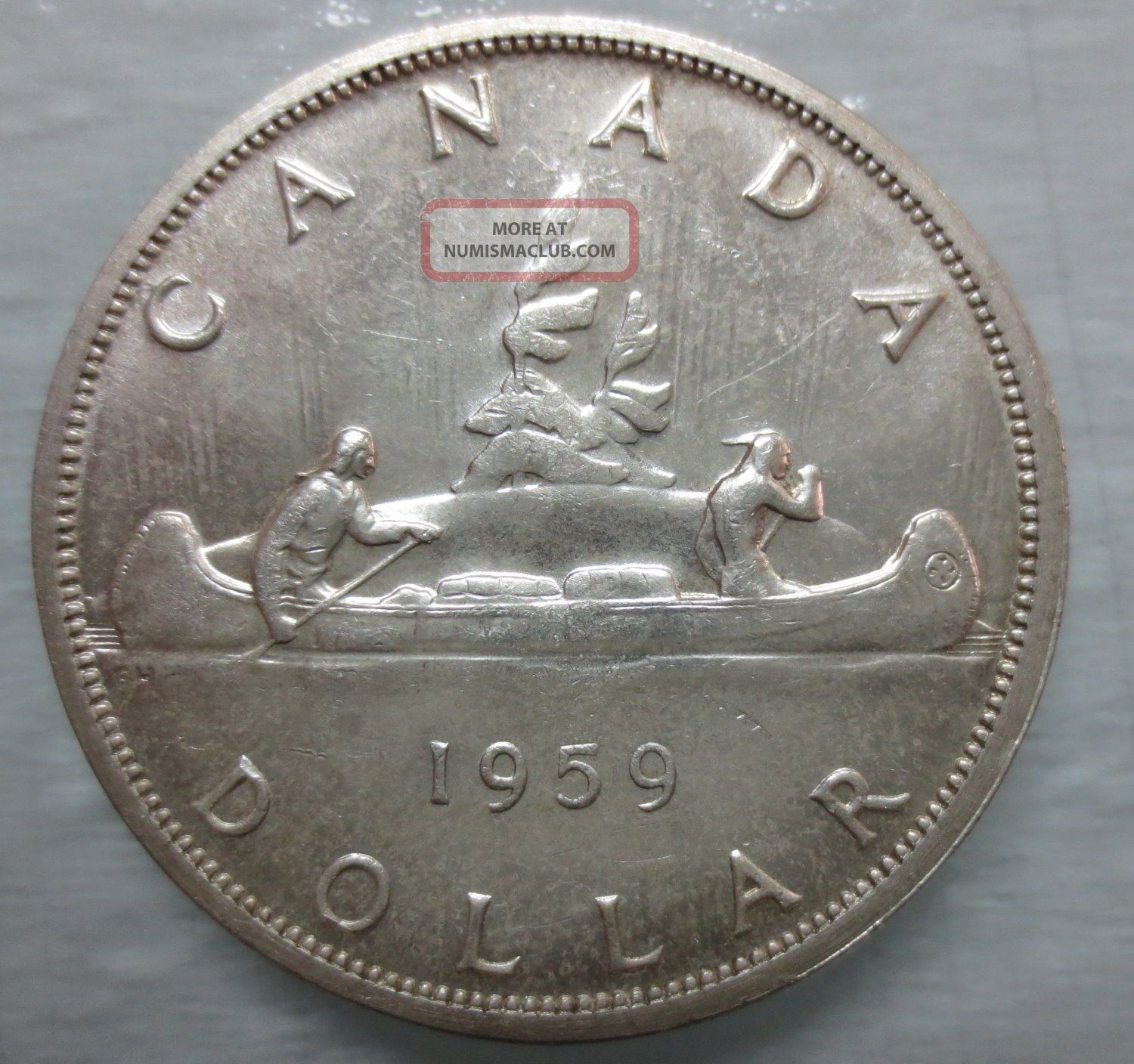 Canada 1959 Voyageur Silver Uncirculated Dollar