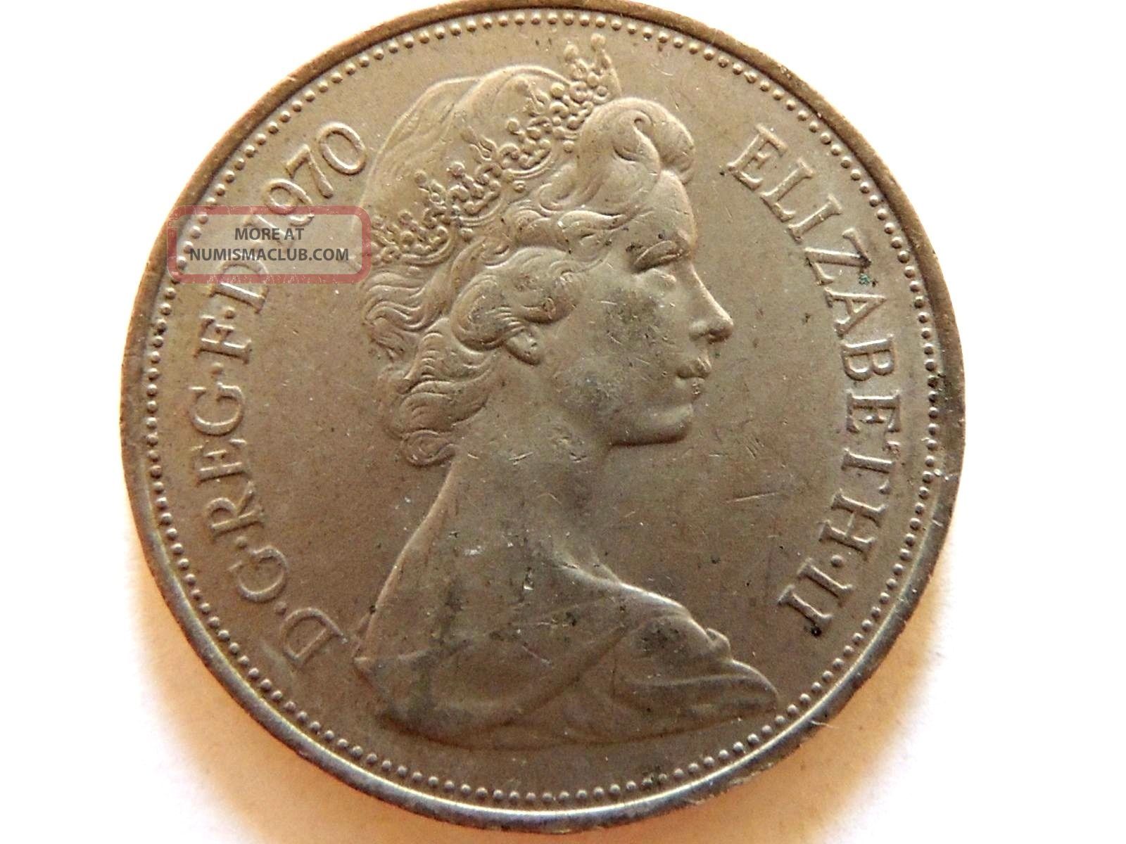 1970 British Ten 10 Pence Coin