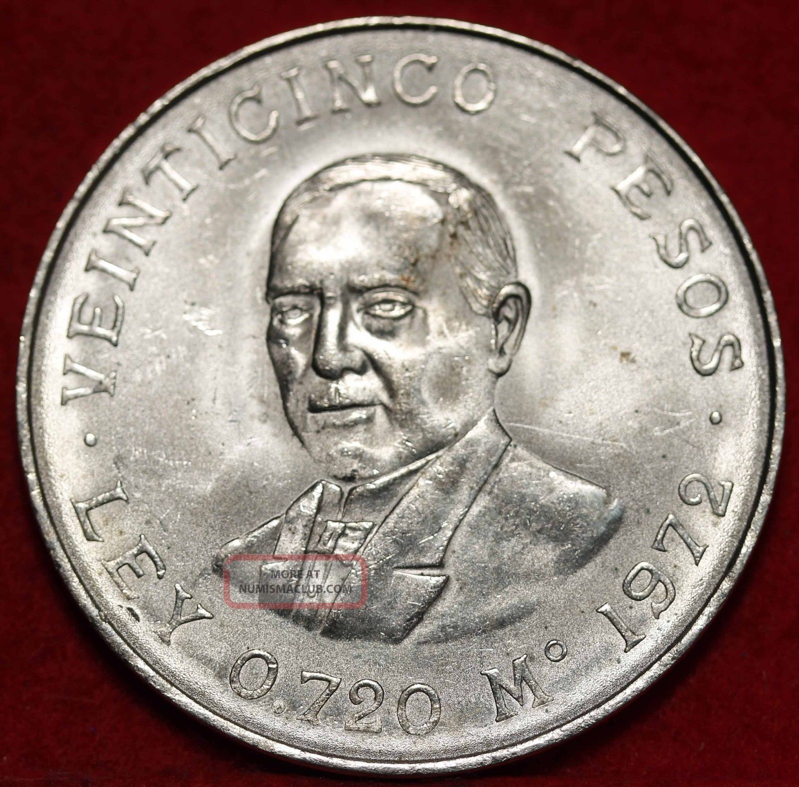 Uncirculated 1972 Mexico 25 Pesos Silver Foreign Coin S h Uncirculated 1972 Mexico 25 Pesos Silver Foreign Coin S h