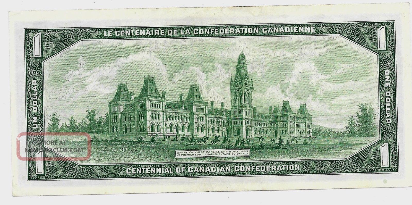 1967 Canadian Centennial Of Confederation Dollar Bill