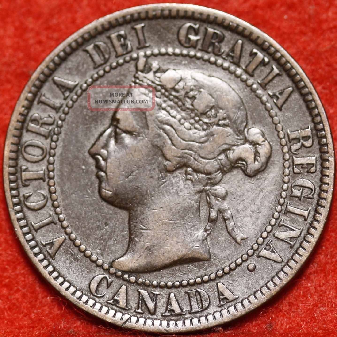 1899 Canada One Cent Foreign Coin S h 1899 Canada One Cent Foreign Coin S h