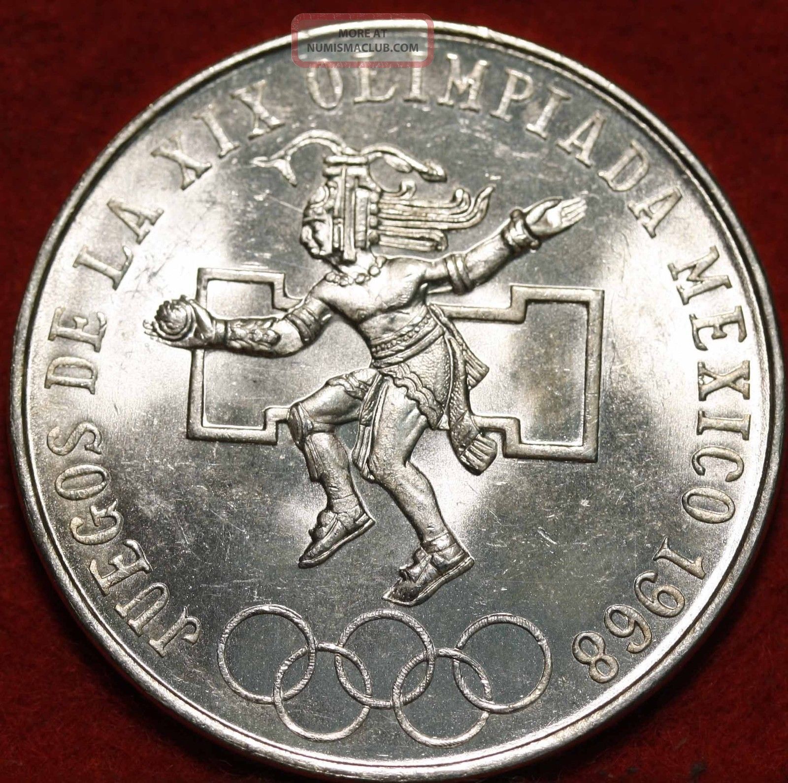 Uncirculated 1968 Mexico 25 Pesos Silver Foreign Coin S/h Uncirculated 1968 Mexico 25 Pesos Silver Foreign Coin S/h